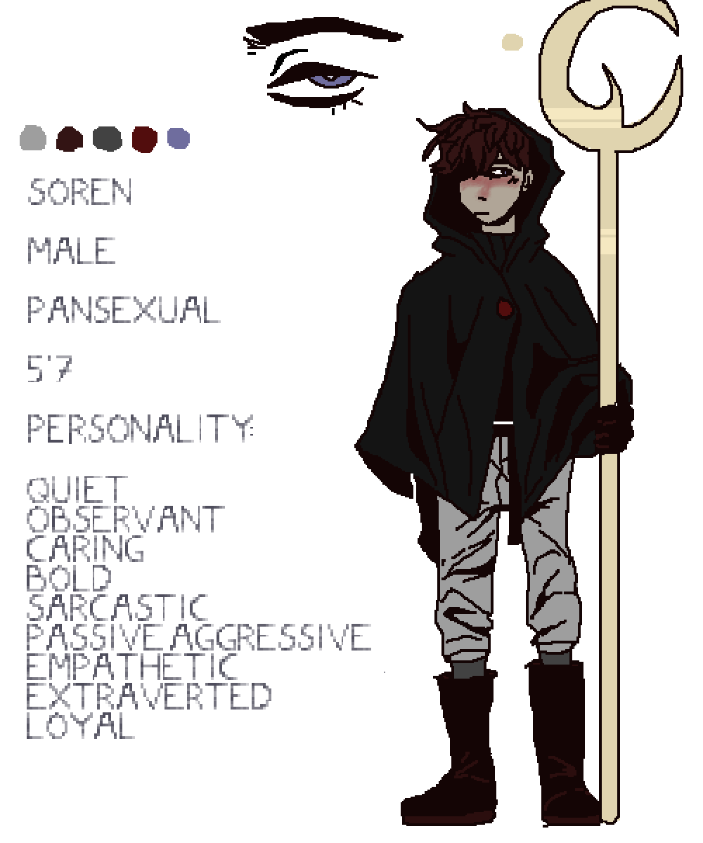 Pixilart - Soren Reference Sheet by deerfawn