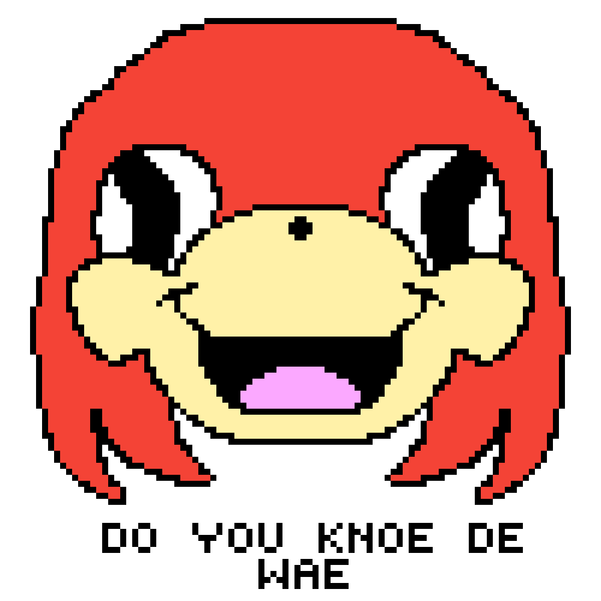 Editing ugandan knuckles - Free online pixel art drawing tool - Pixilart