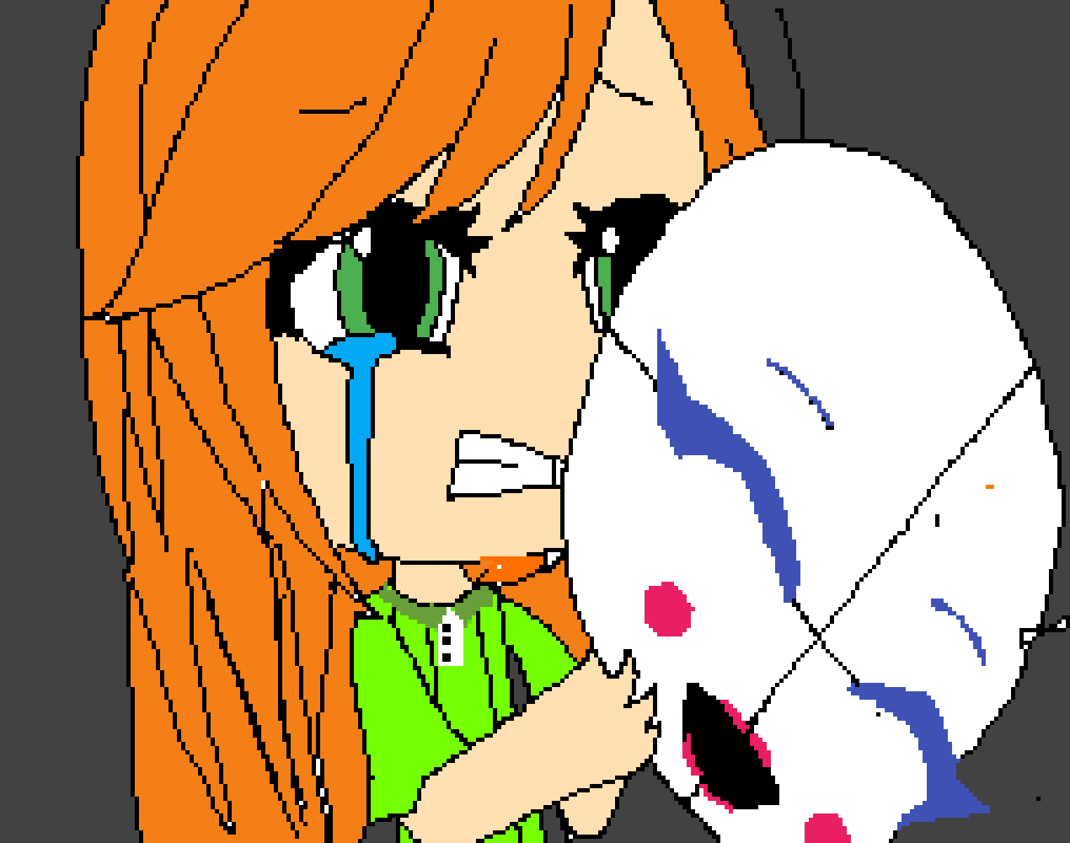 Editing clara afton from fnaf - Free online pixel art drawing tool ...