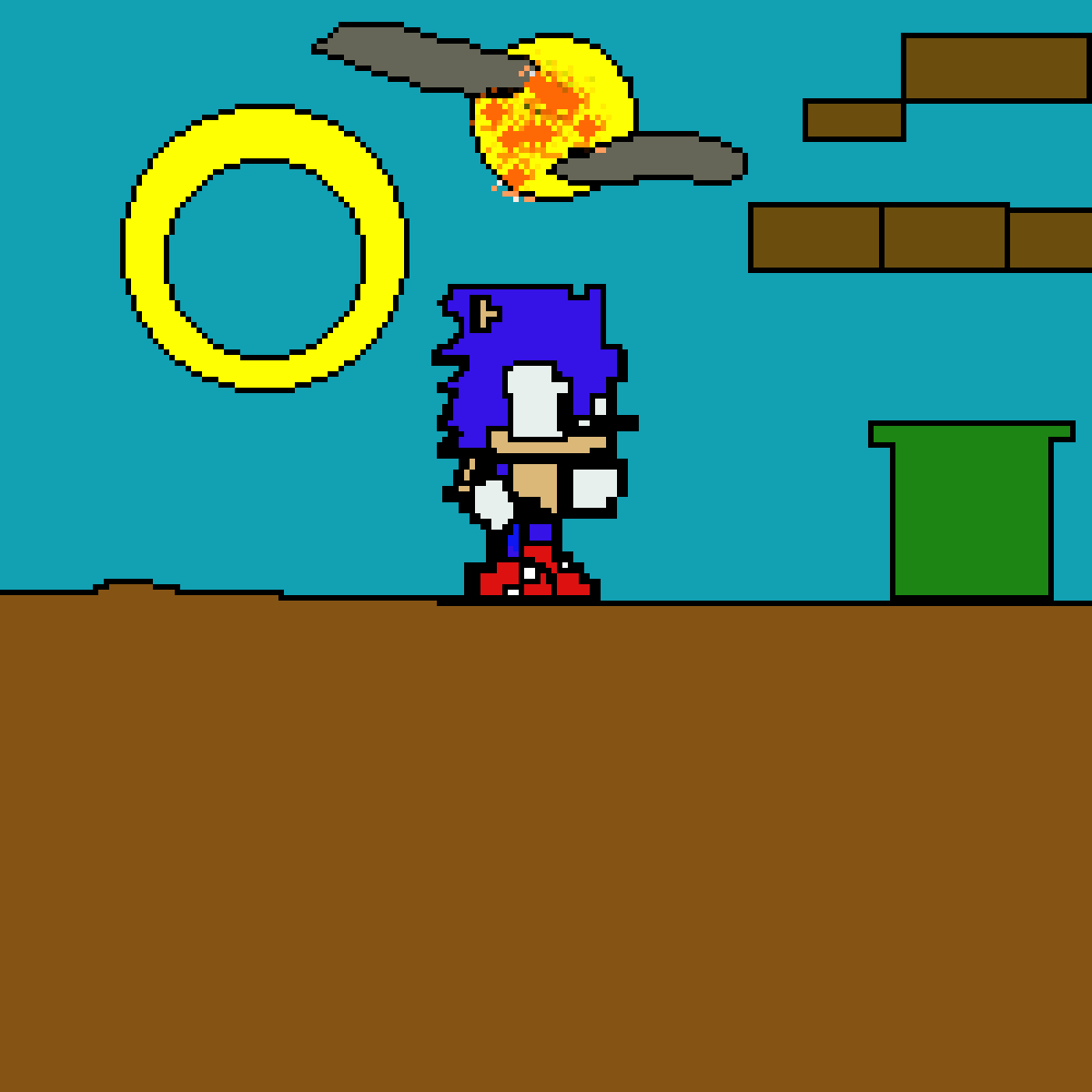 Editing sonic boom - Free online pixel art drawing tool - Pixilart