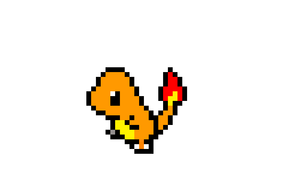 Editing charmander - Free online pixel art drawing tool - Pixilart