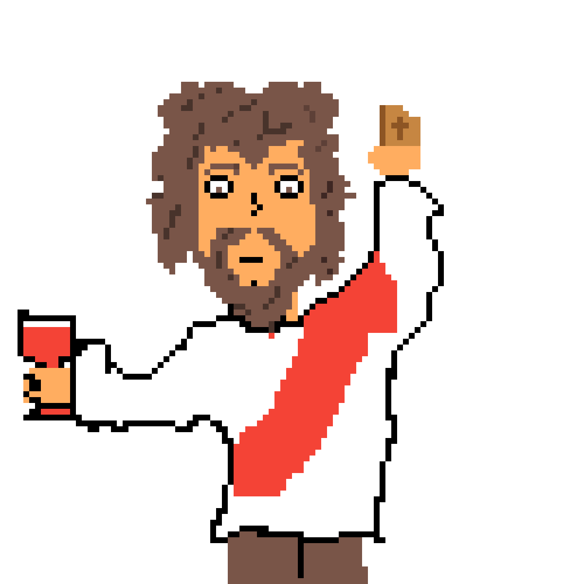 Editing jesus - Free online pixel art drawing tool - Pixilart