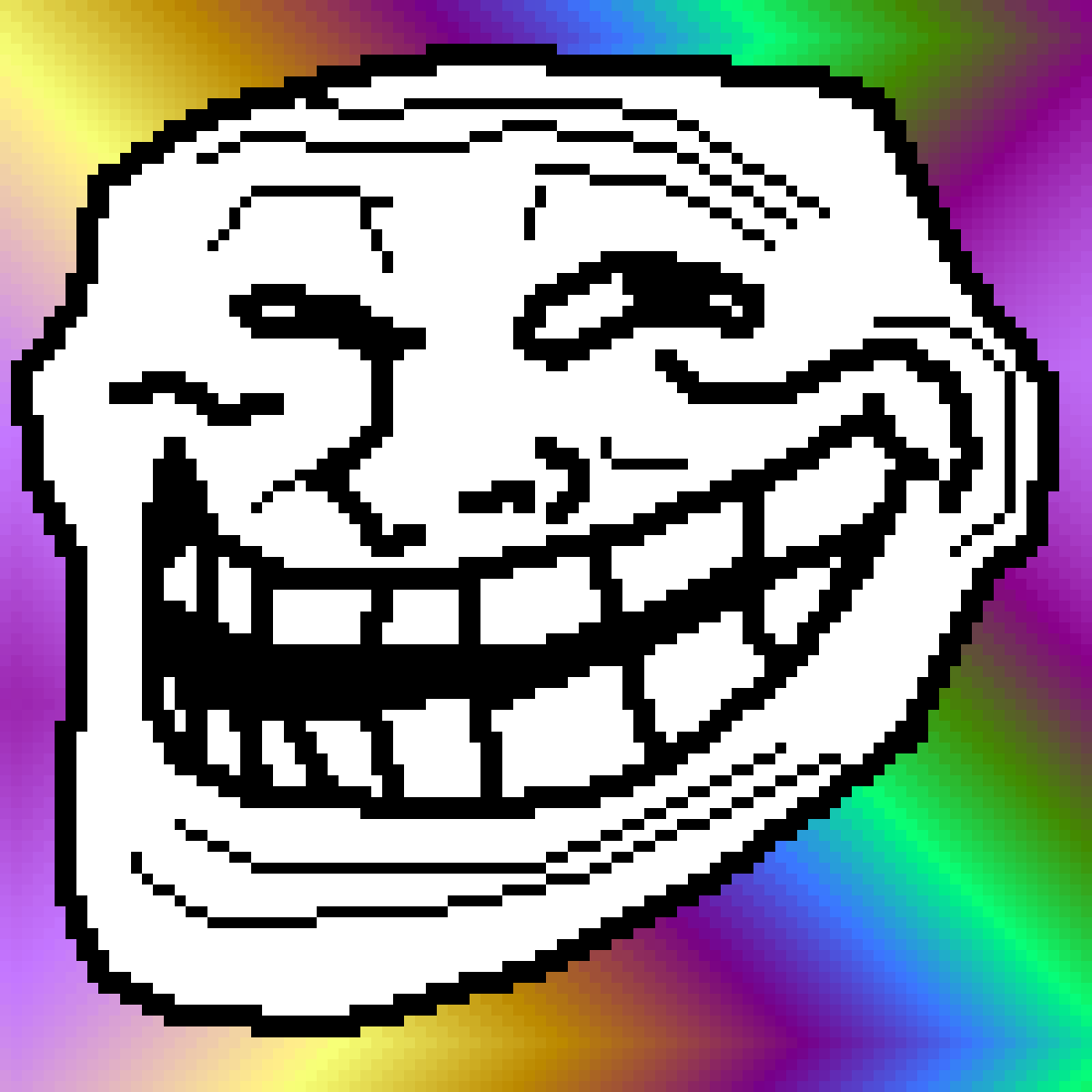 Pixilart - color troll boi by NotTristan