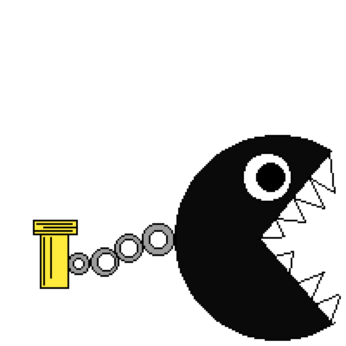 Pixilart - chain chomp by chocogamer