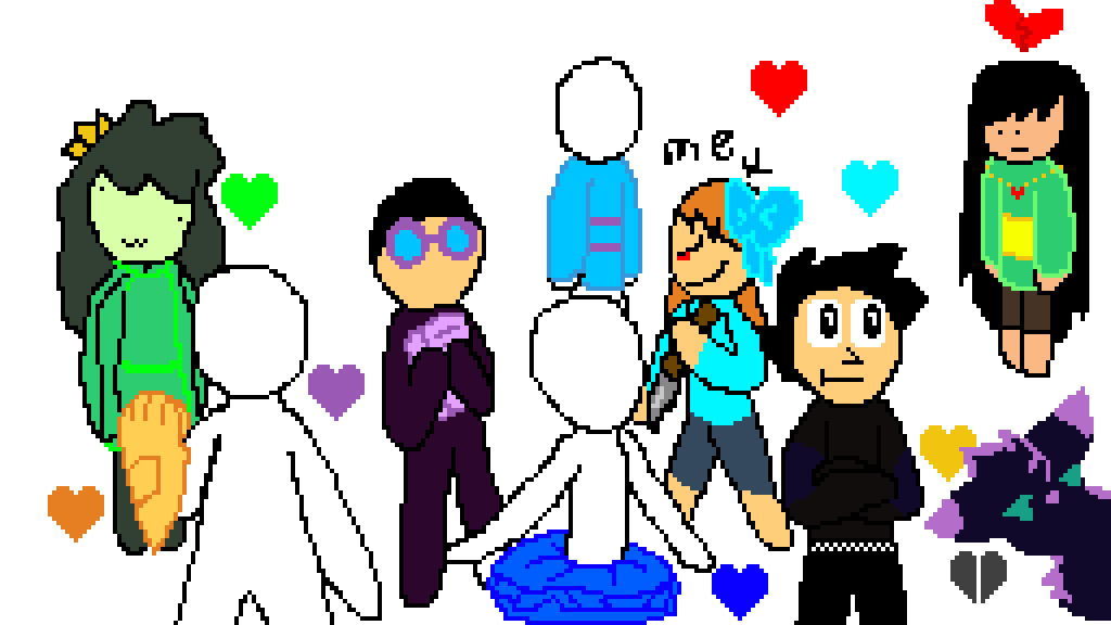 Editing Human souls -collab- - Free online pixel art drawing tool ...