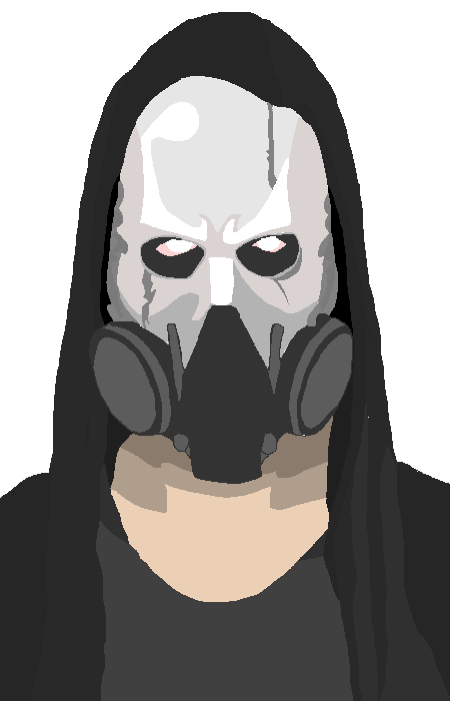 Pixilart - finished Skull Gas mask by ChaosWander
