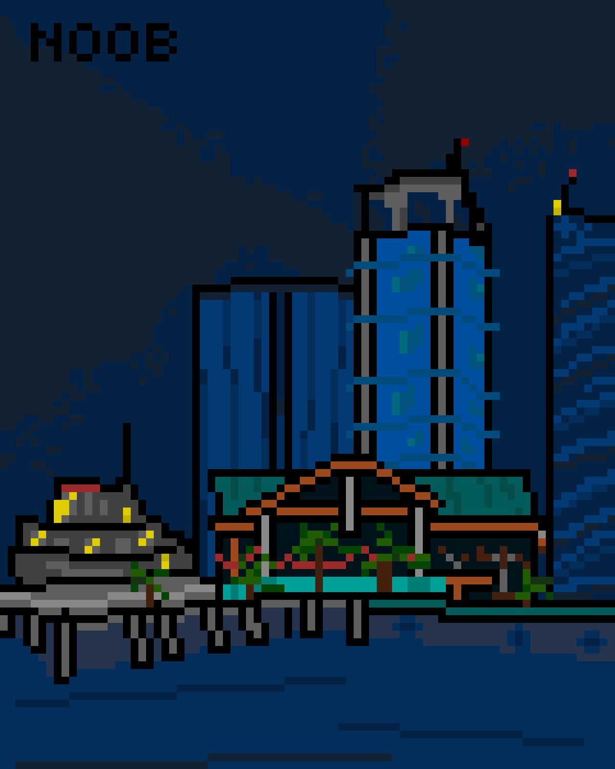 Pixilart - A Windy Night by NoobyBoy67