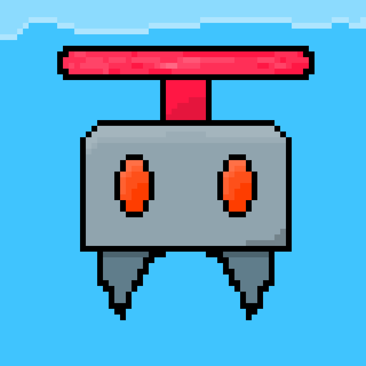 Pixilart - Robot Sprite by Madzi