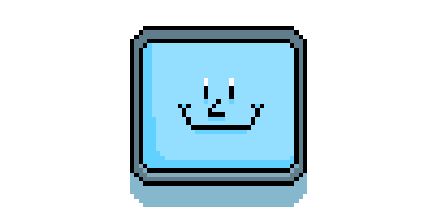 Pixilart - The happy button by Lazarolovesthis