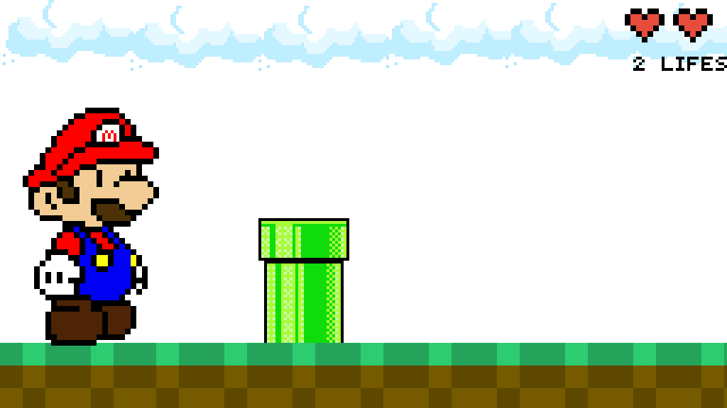 Pixilart - mario run game by FIFAGAMER