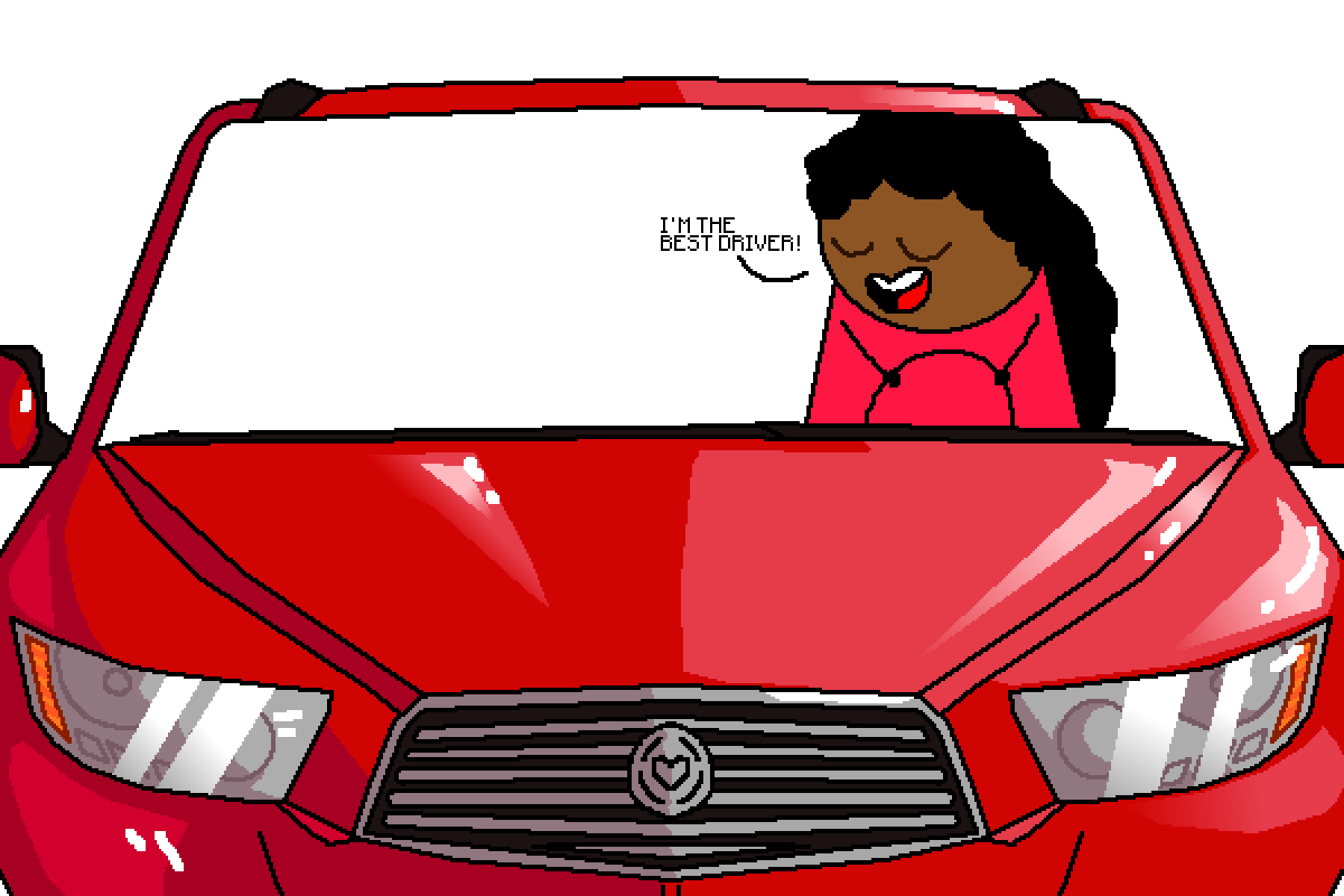 Pixilart - I m the BEST driver by RyanTheWeirdo