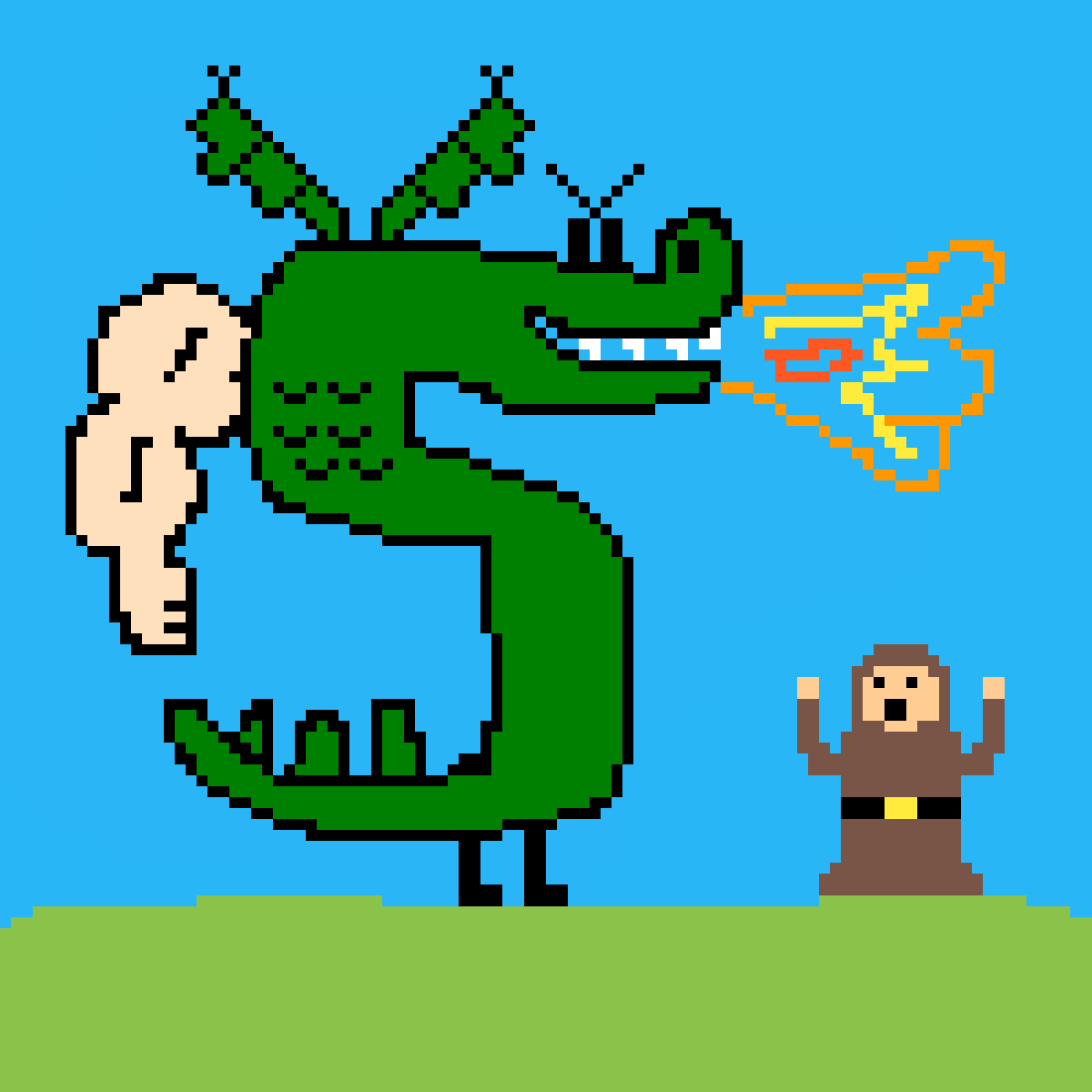 Pixilart - Trogdor the Burninator by Great-Artist-27