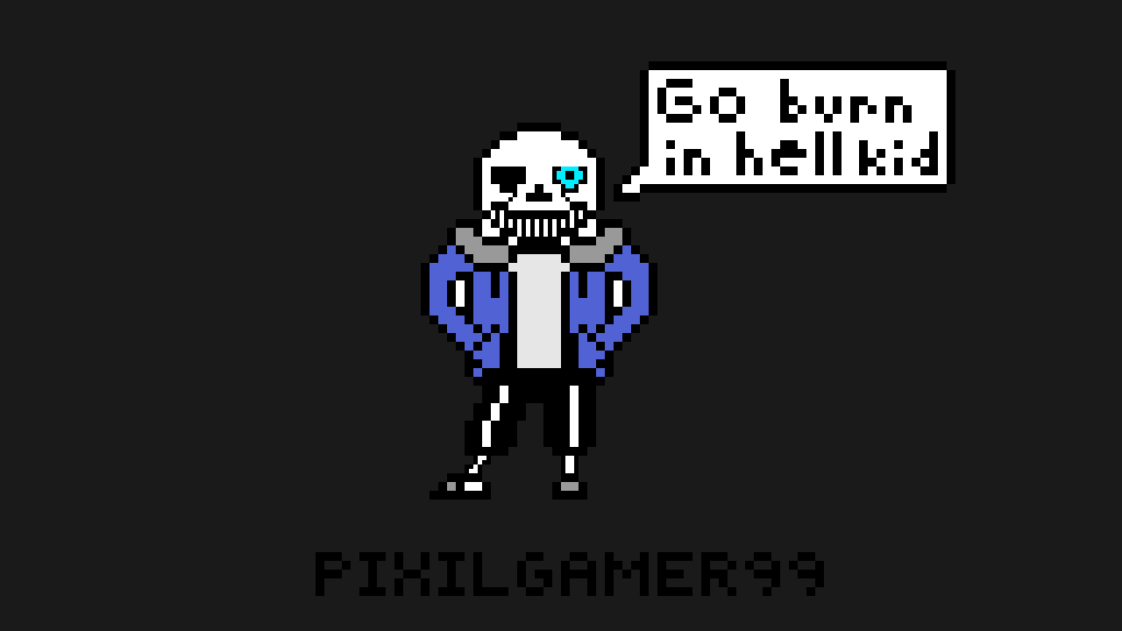 Pixilart - 8 bit sans (ish) by PixilGamer99