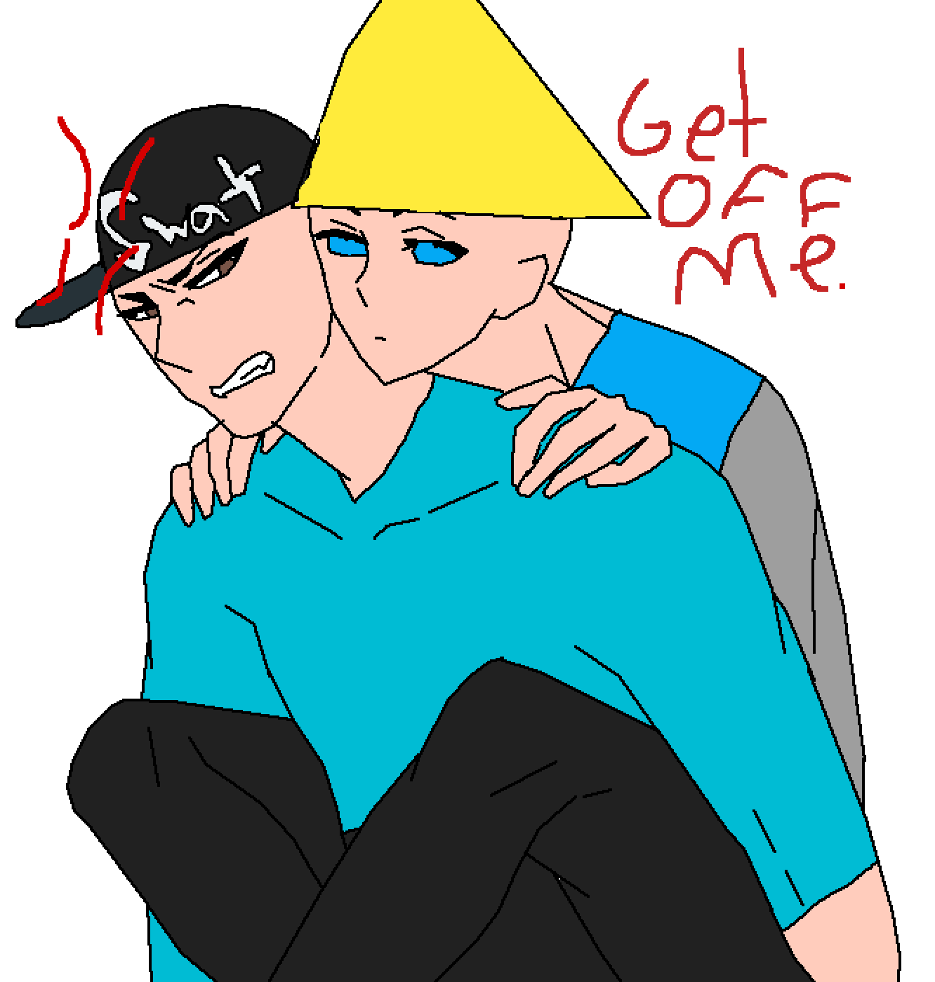 Pixilart - Get off me By: Stryker by Idontexist2
