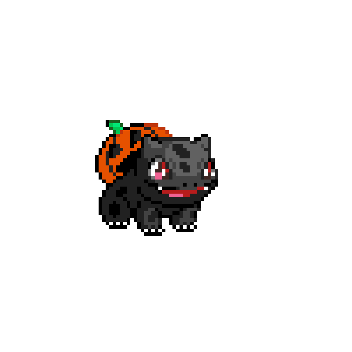 Editing Halloween Bulbasaur - Free online pixel art drawing tool - Pixilart
