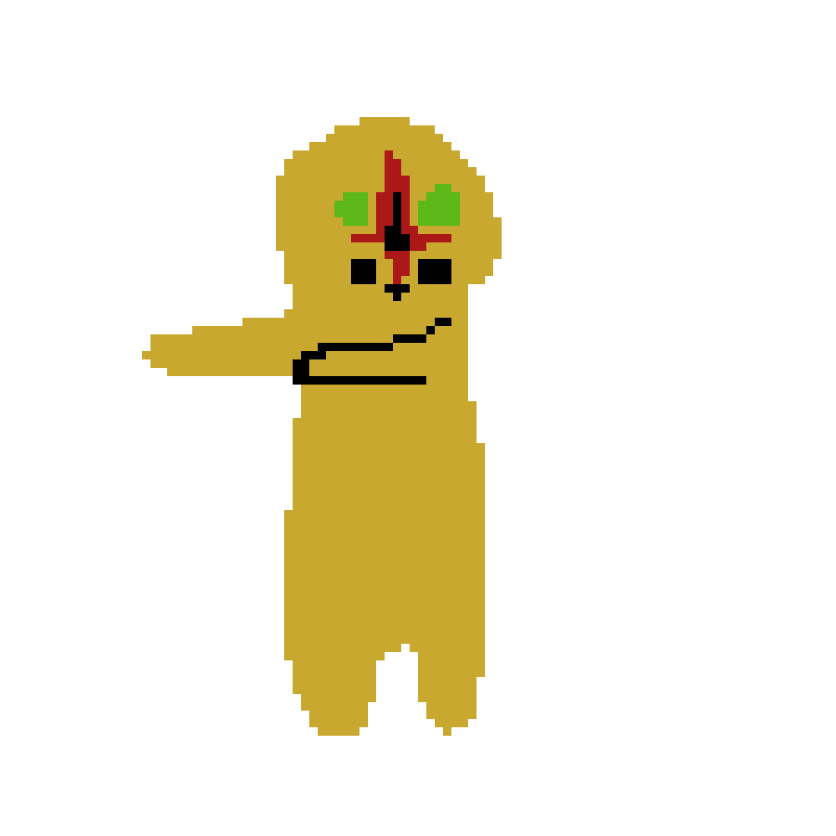Pixilart - scp 173 by LunarNightjar
