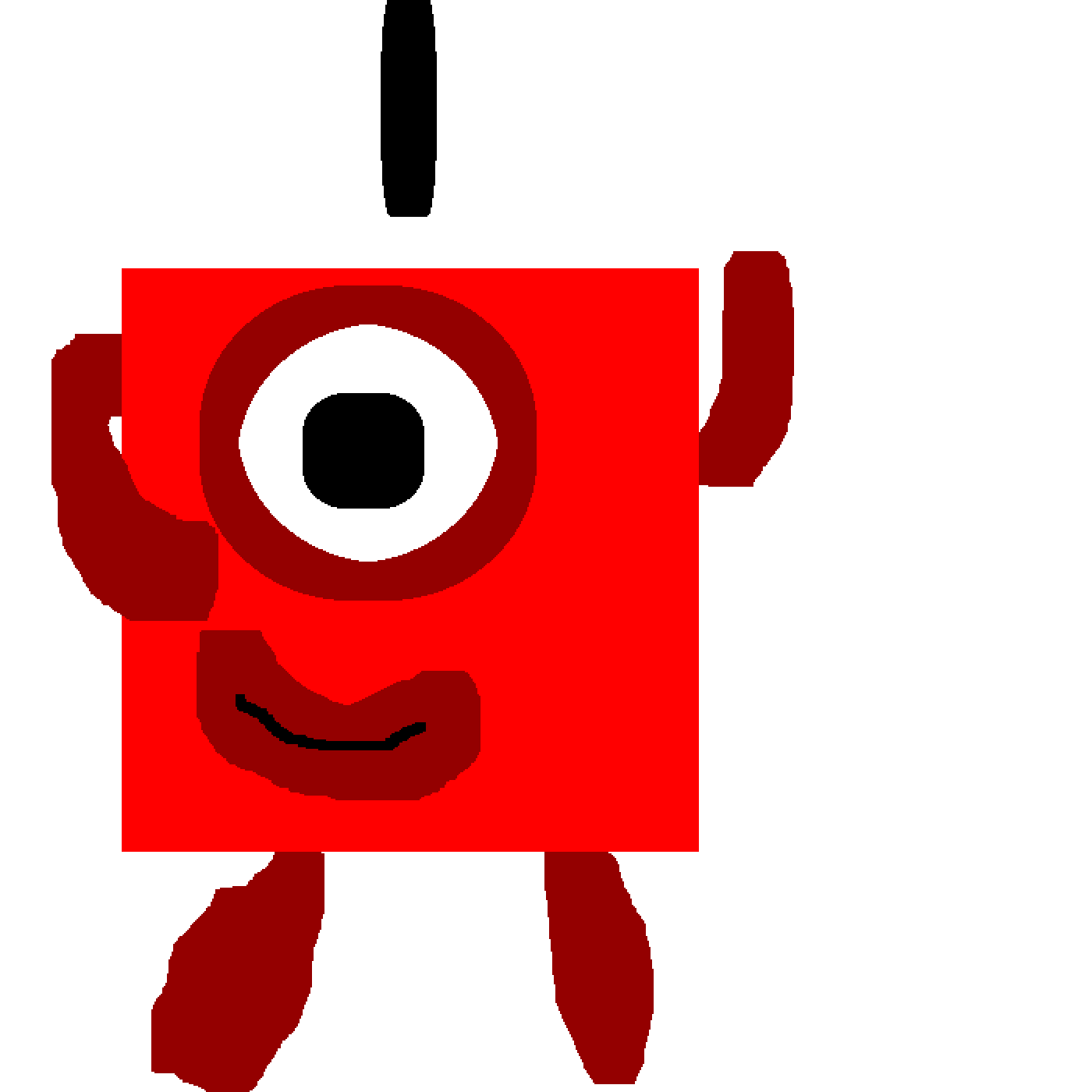 Pixilart - Numberblock 1 by omargaming14614