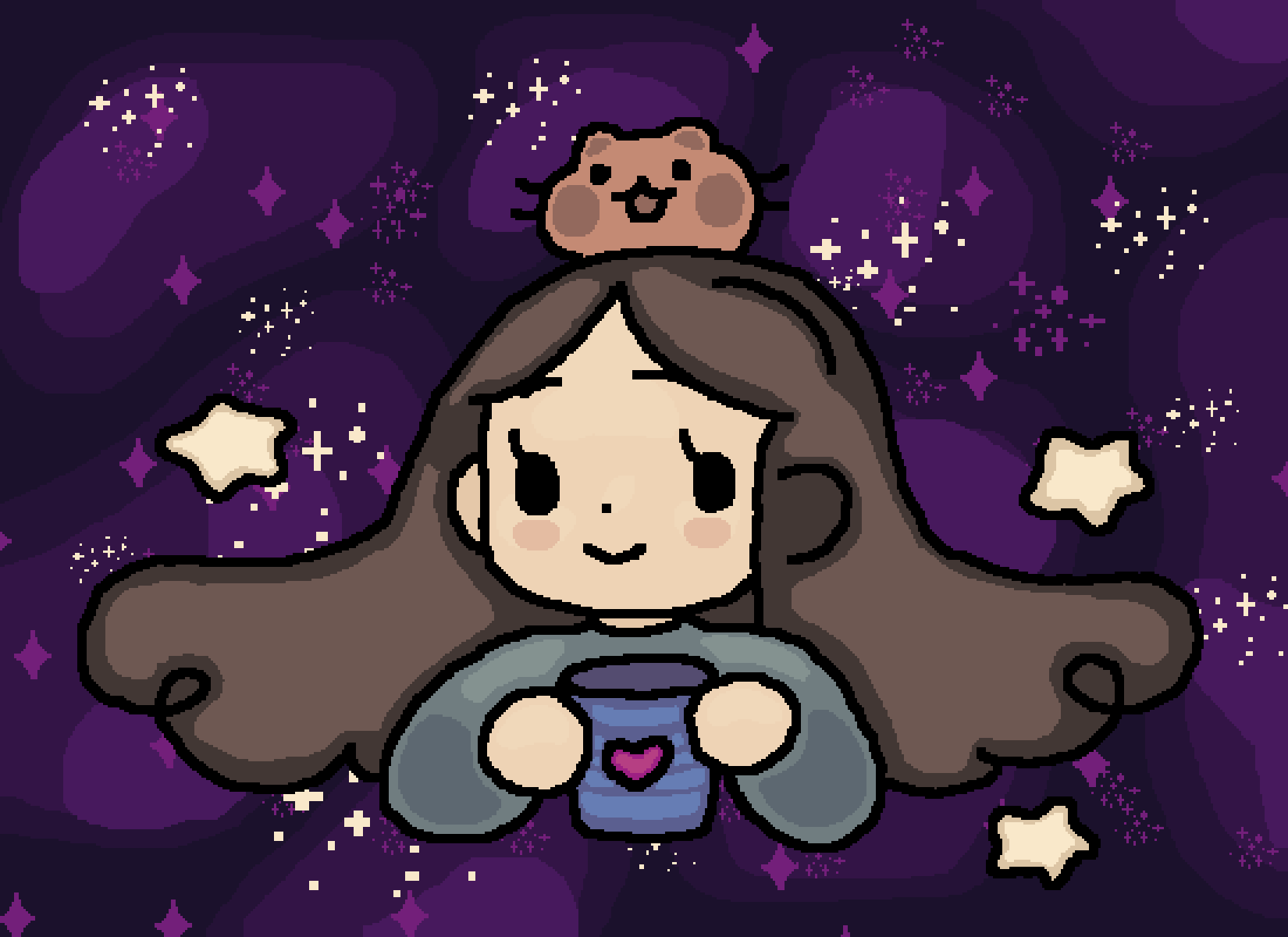 Pixilart - Cute Space Girl by Kate-Macaroni