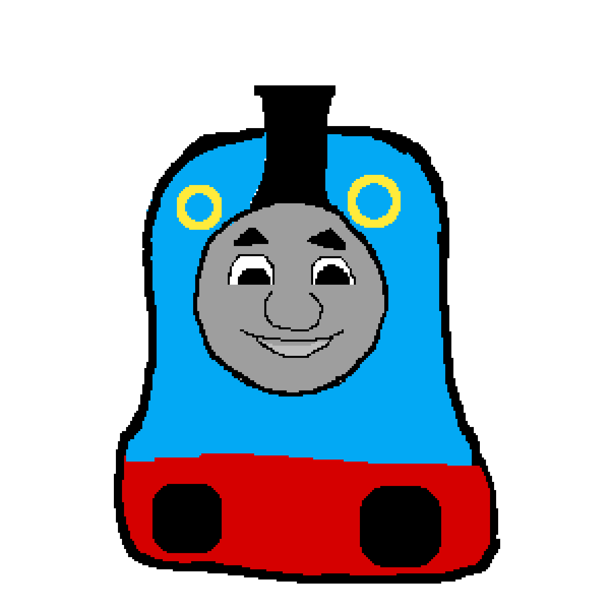 Pixilart - A very scary Thomas by AarushiB