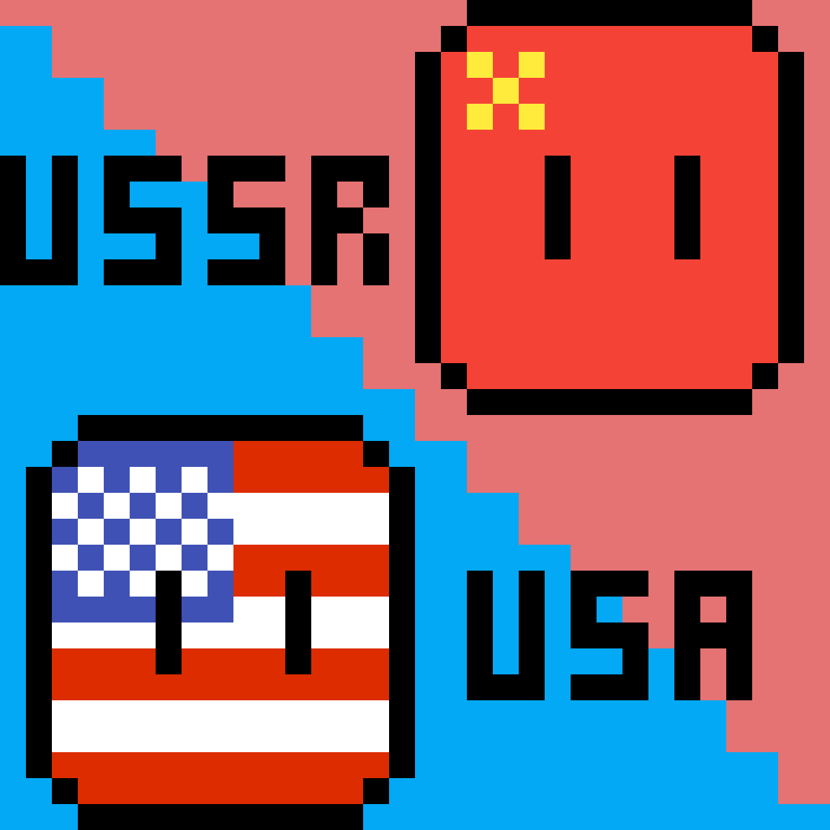 Pixilart - USSR vs USA by Desert