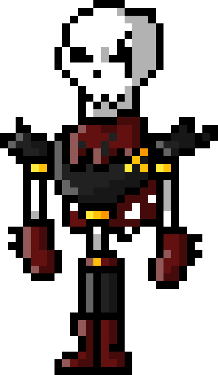 Pixilart - Underfell Papyrus 0.0 by OMuhomor