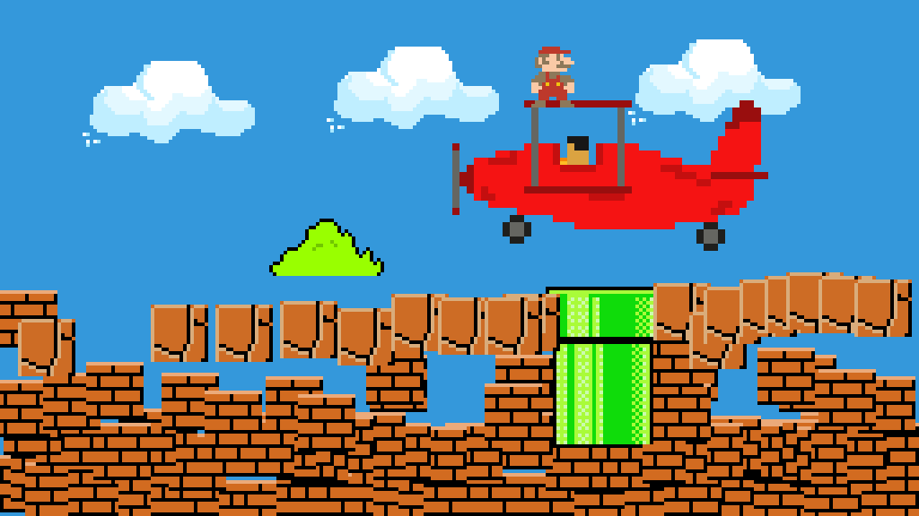 Pixilart - wacky mario by I-Like-Doodles