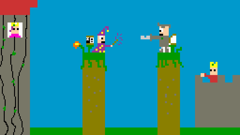 Pixilart - wizard vs knight by Keetar