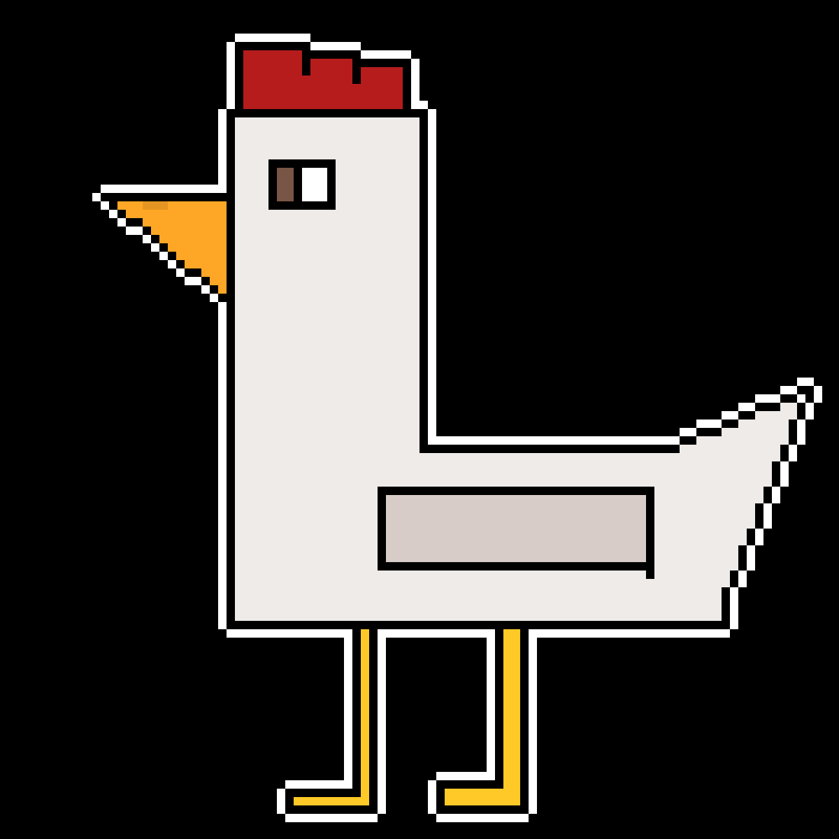 Pixilart - A blocky Chicken by ichigo-Kun