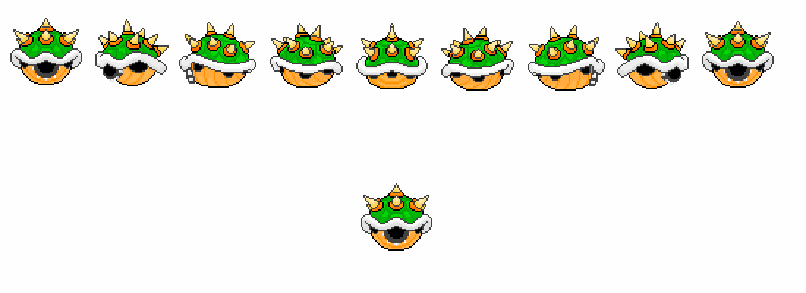 Pixilart - Bowser shell spin by ThePurpleBro