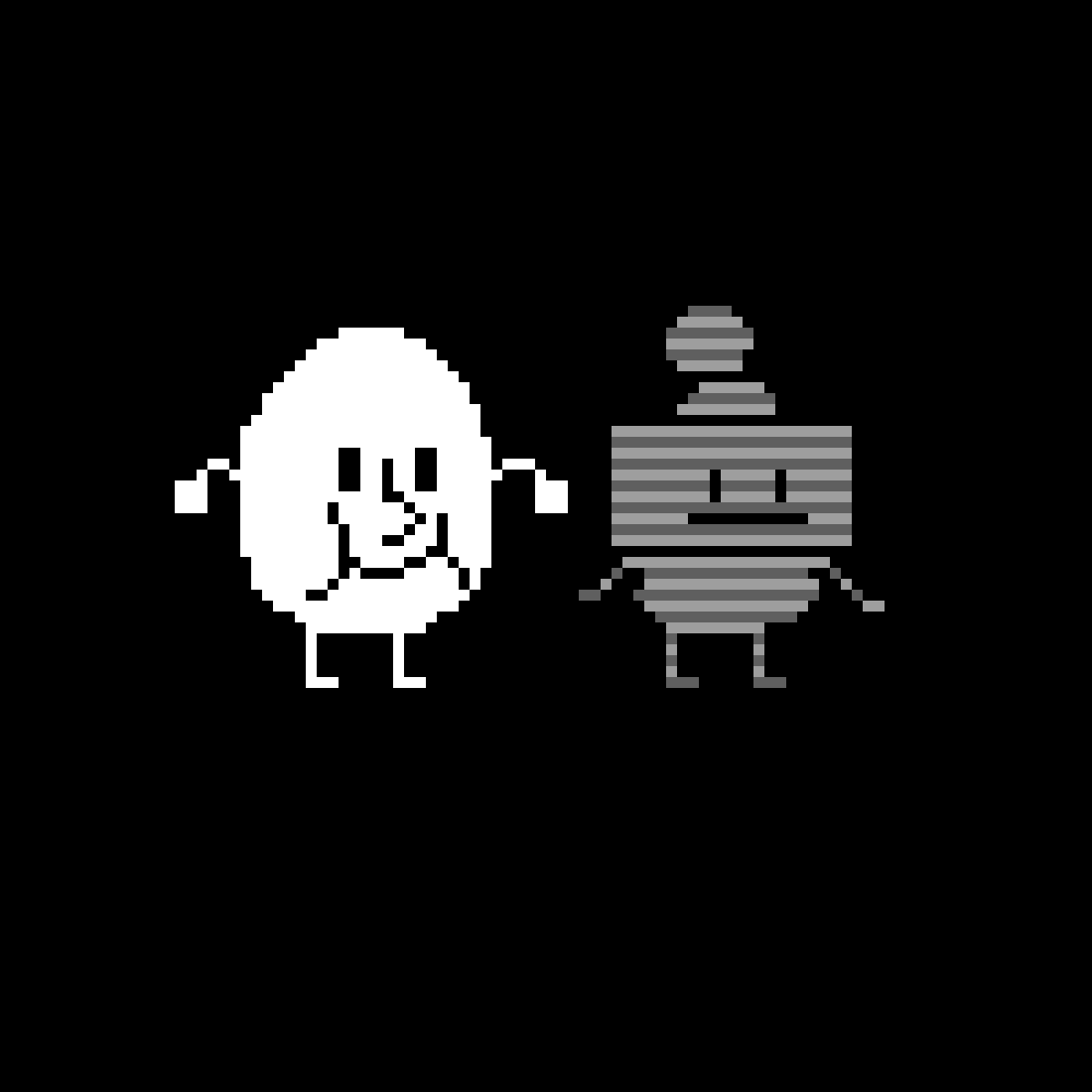 Pixilart - 2d egg and and a box by julaino