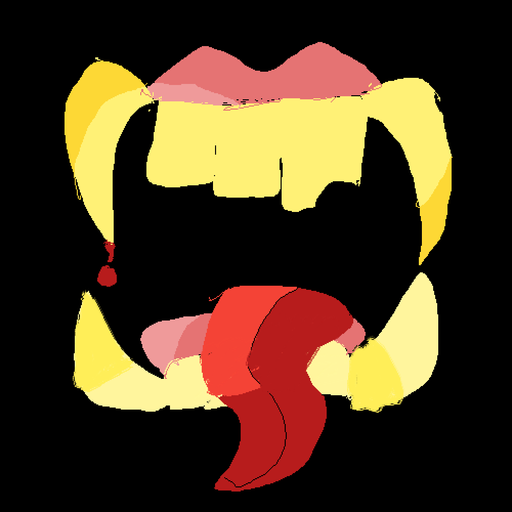 Pixilart - vampire's teeth by StupidlyFunny