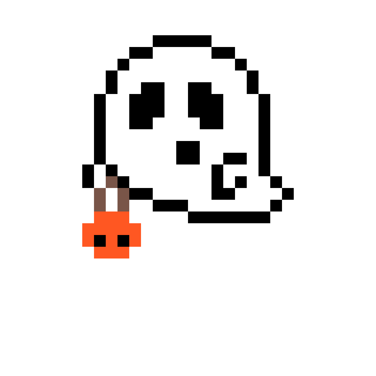 Editing Spooky Ghost - Free online pixel art drawing tool - Pixilart