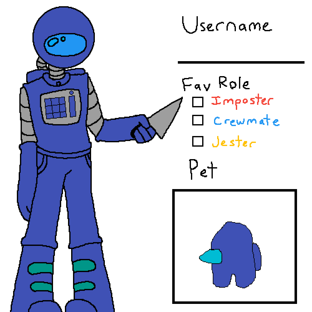 Pixilart - Among Us OC Base by THECAPTAIN85