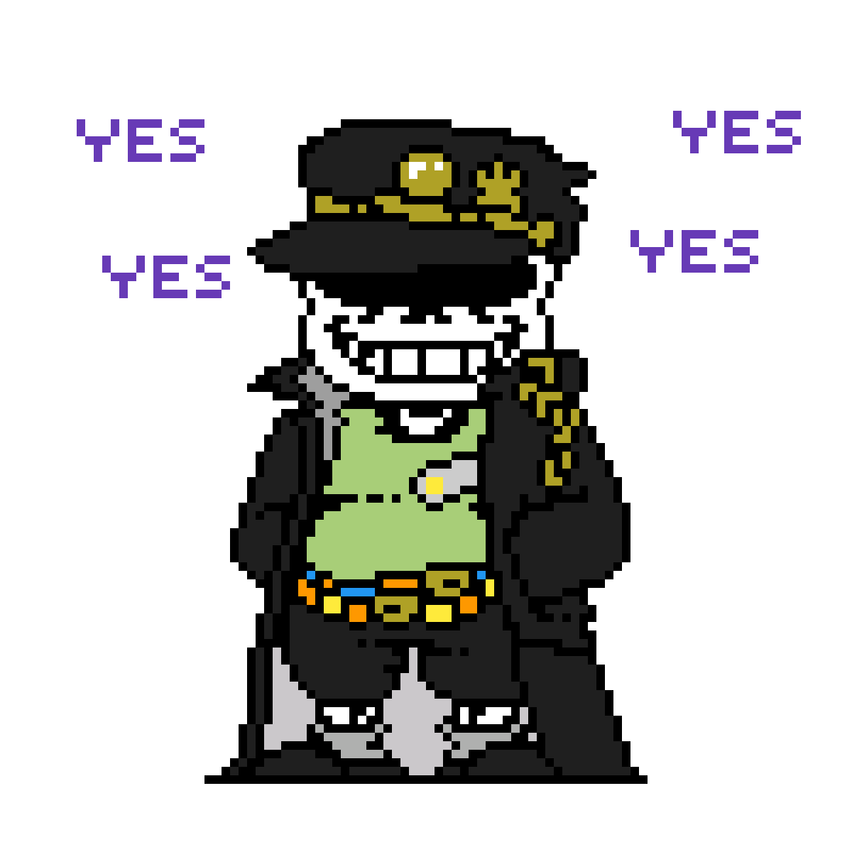 Pixilart - Jotaro sans by DD-sans