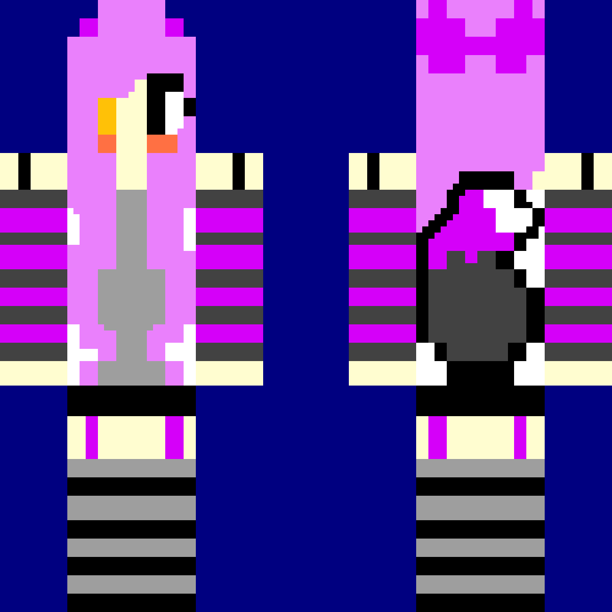 Purple Fox Minecraft Skin