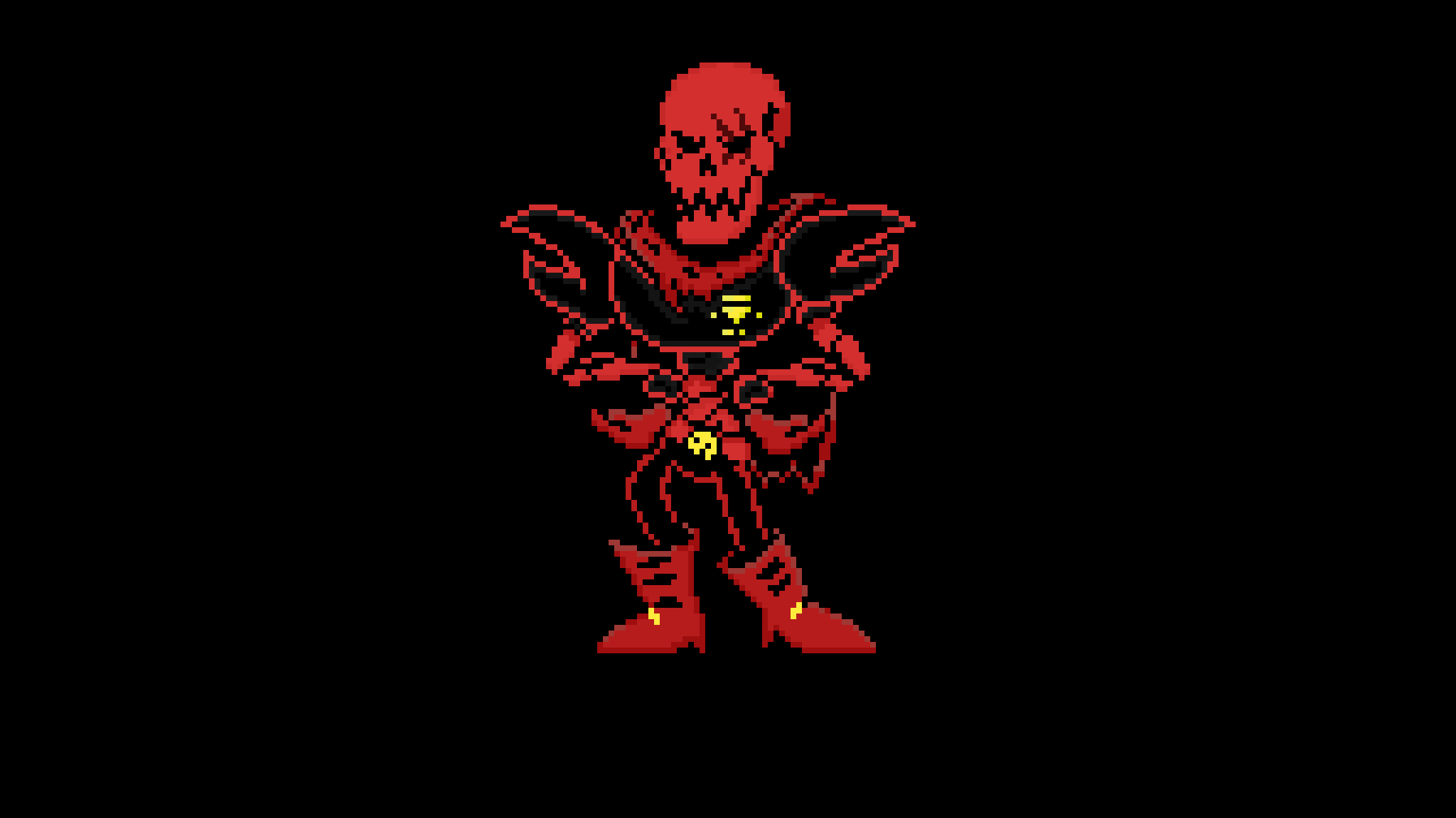 Pixilart - Underfell Papyrus by DaSpriteMaker08