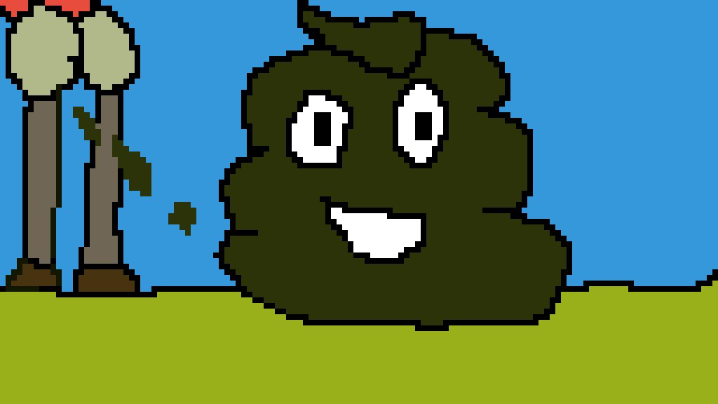 Pixilart - Happy Poo by ADRIANMOMO