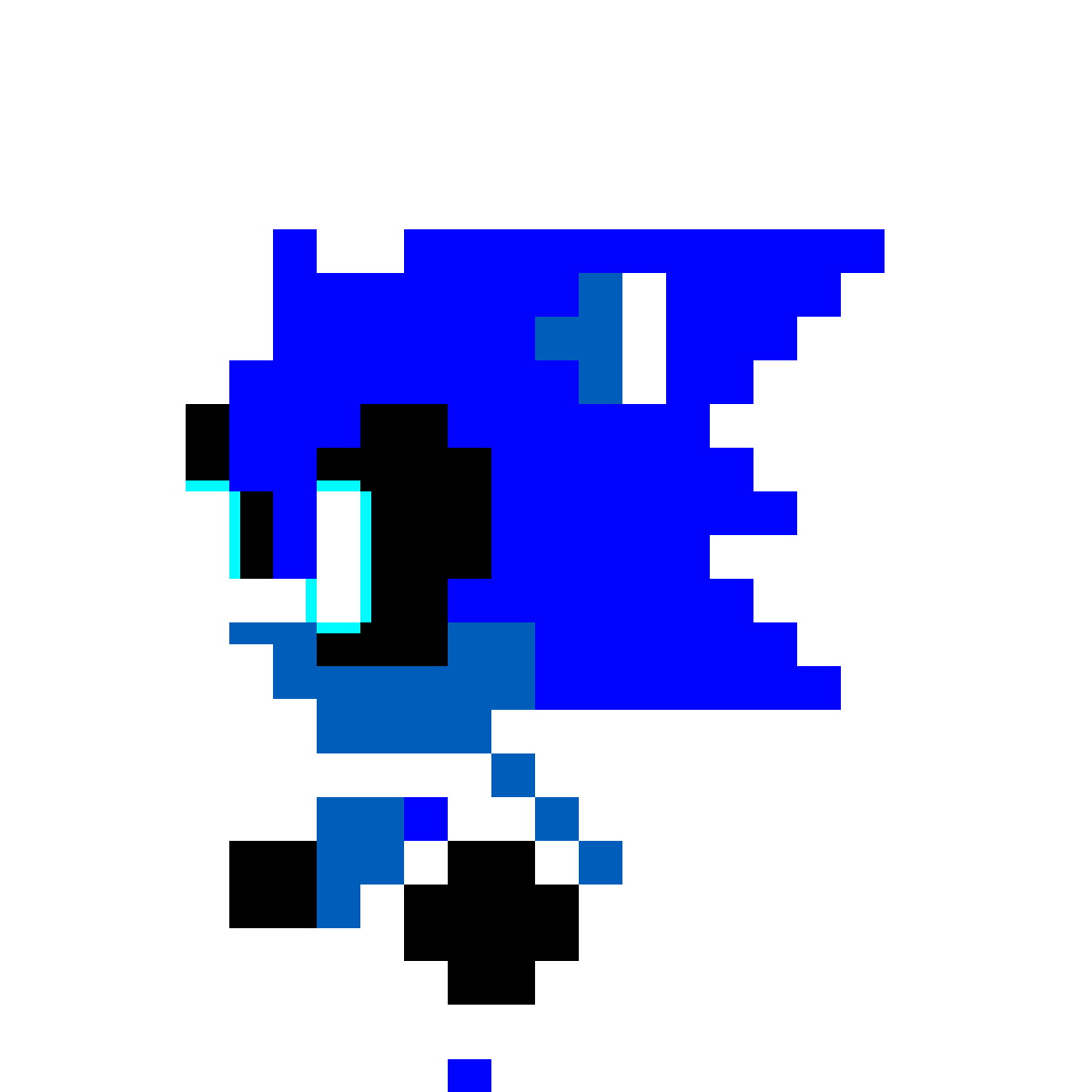 Pixilart - Negative Super Sonic by Anonymous