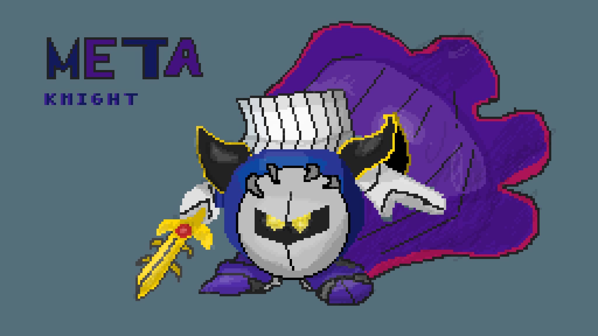 Pixilart - Meta Knight by Wdog2