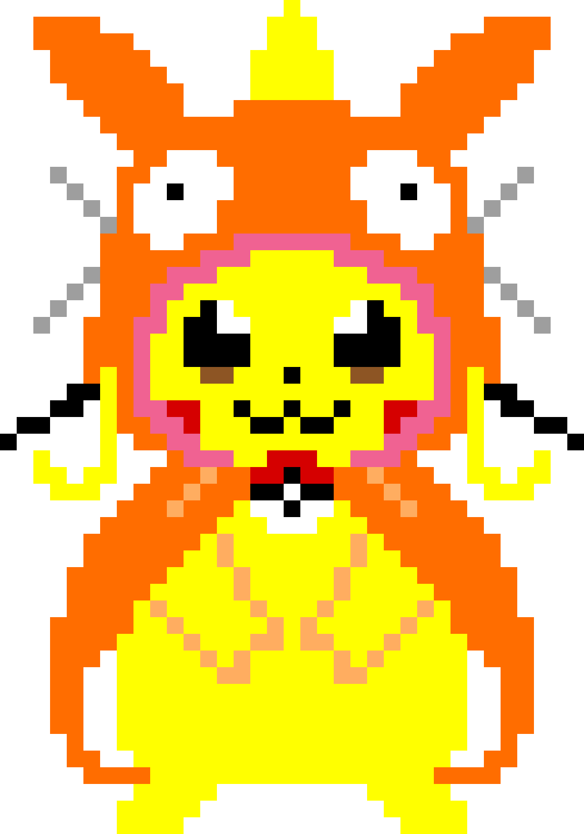 Pixilart - Magikarp Pikachu by patricyan