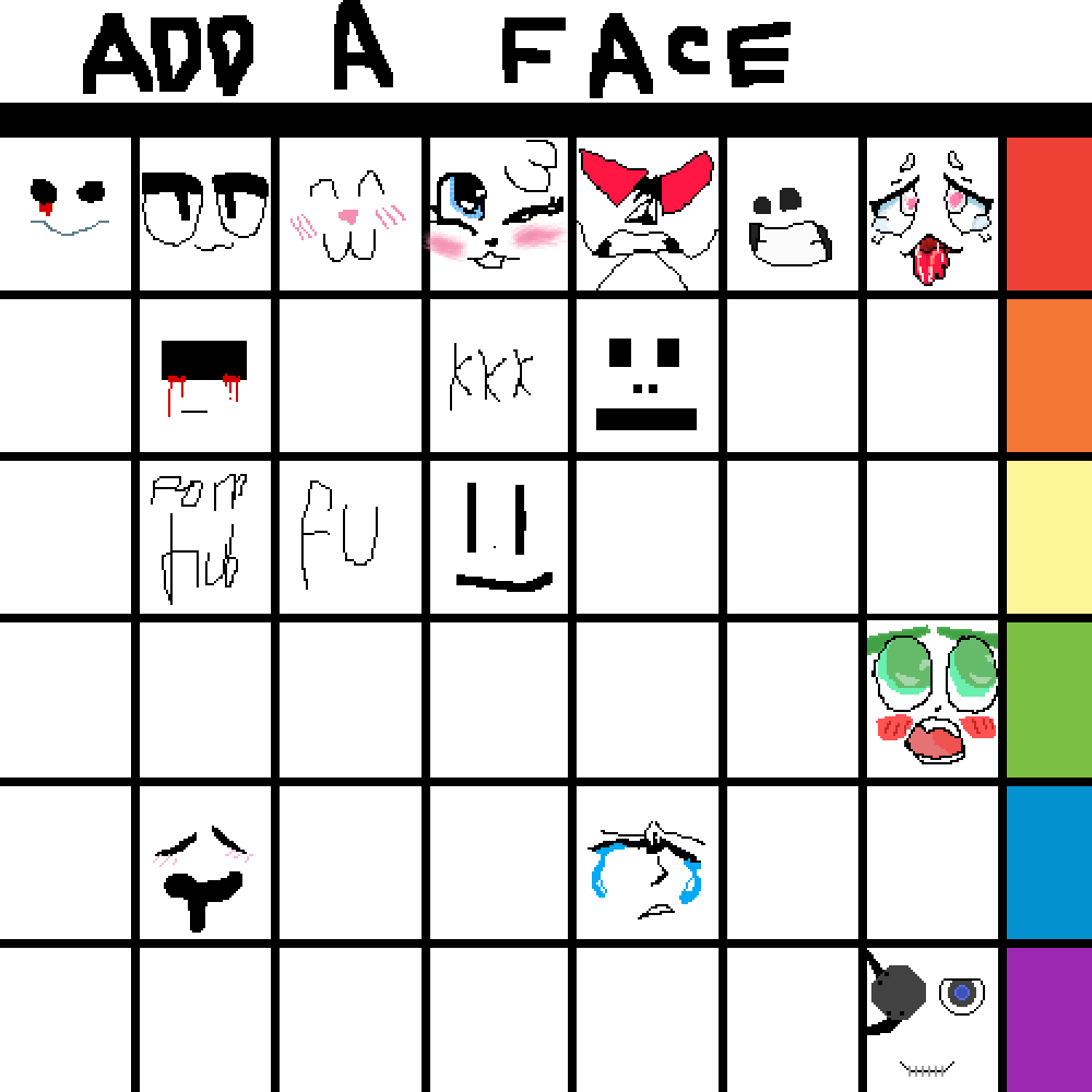 Editing Add a face - Free online pixel art drawing tool - Pixilart