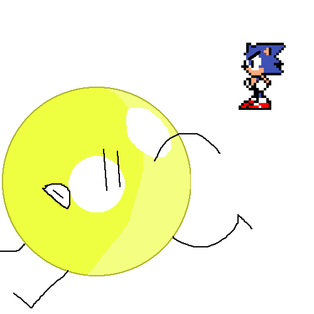 Pixilart - heres sonic by pixel-boom
