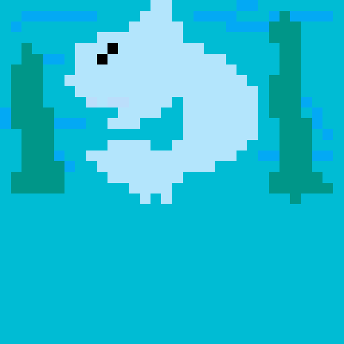Pixilart - Dolphin in the sea by Anonymous