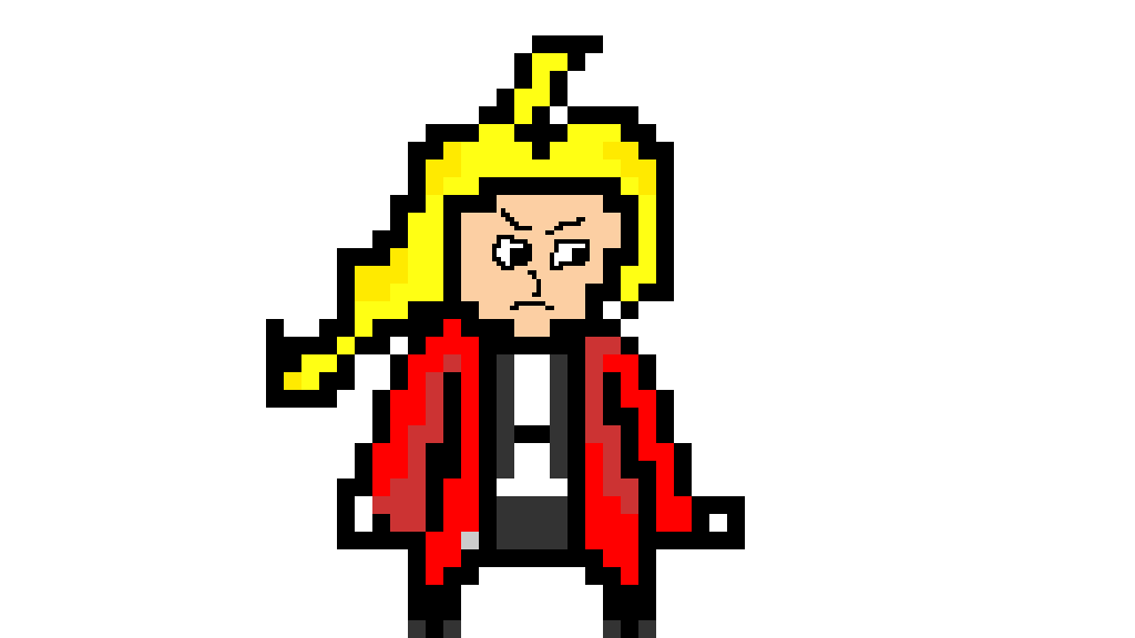 Editing Edward elric fullmetal - Free online pixel art drawing tool ...