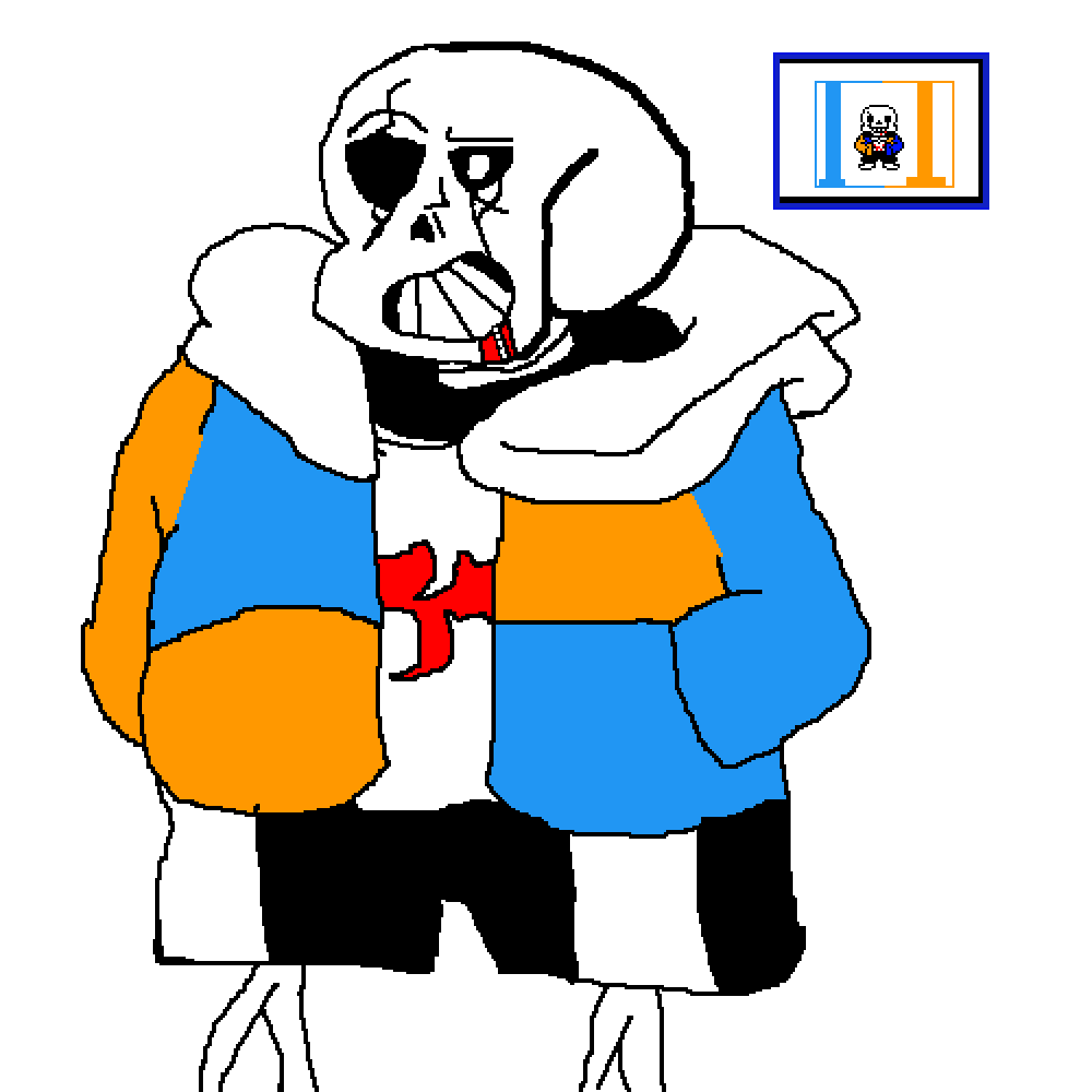 Editing My version of sans - Free online pixel art drawing tool - Pixilart