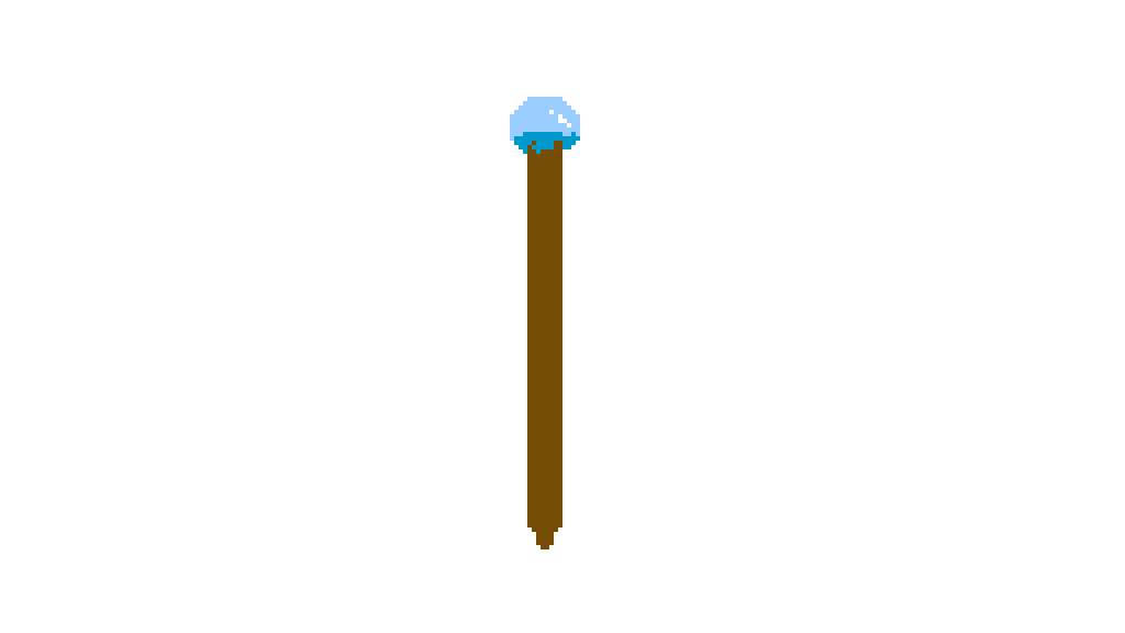 Pixilart - water staff by dude1