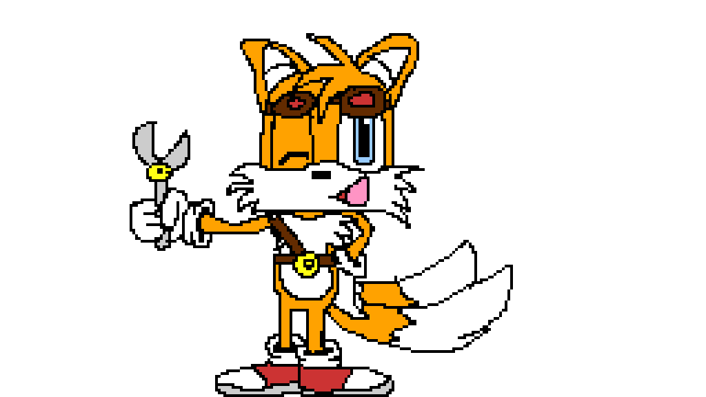Editing Tails Sonic Boom - Free online pixel art drawing tool - Pixilart