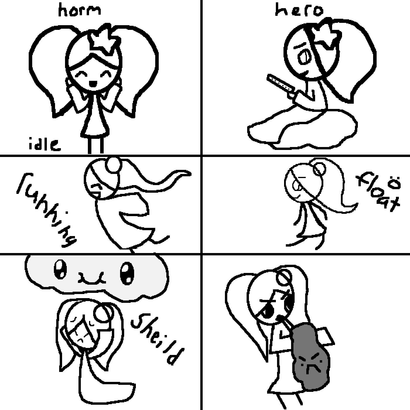 Pixilart - Hero sprite sheet by CuteWorld