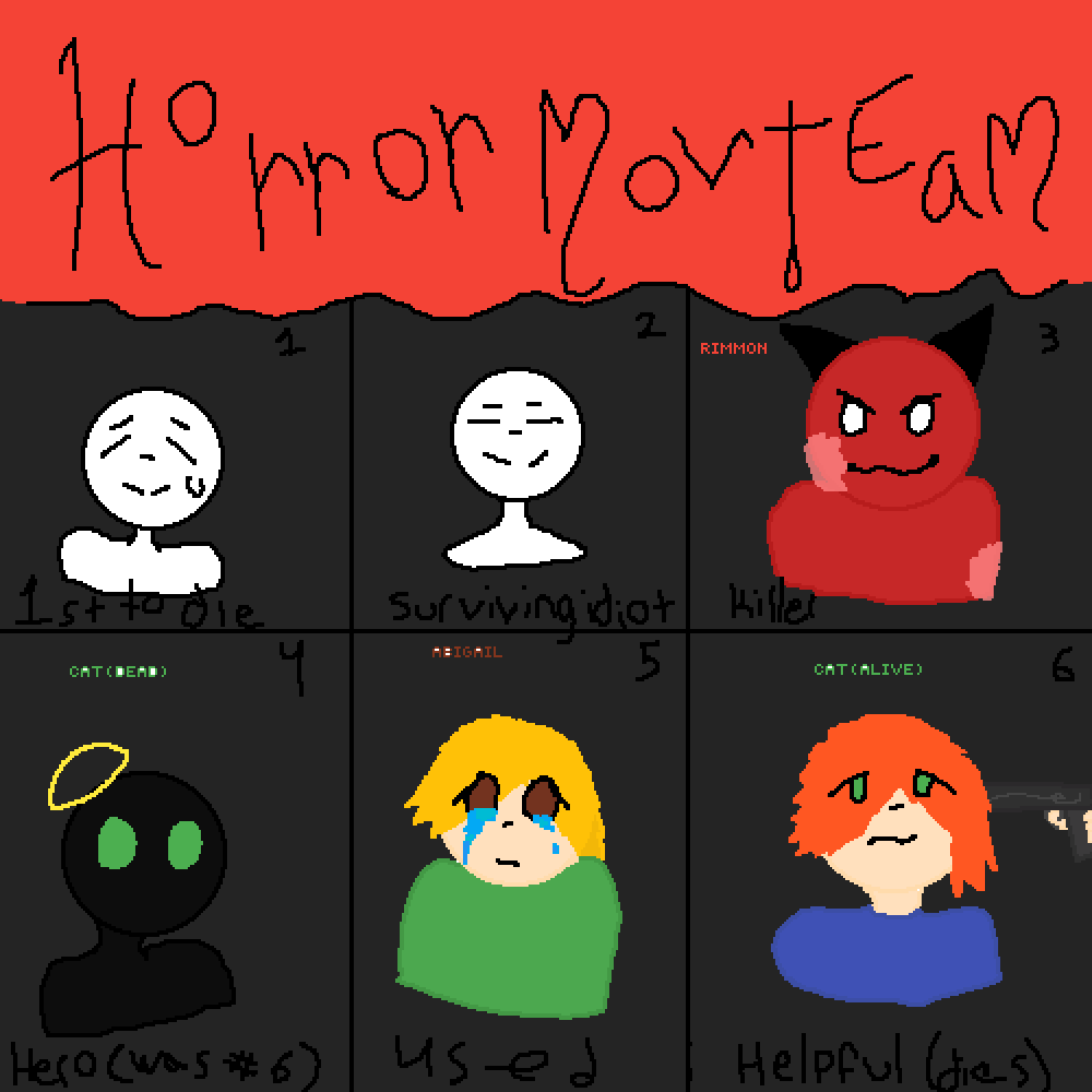 Editing Horror Movie uwu - Free online pixel art drawing tool - Pixilart