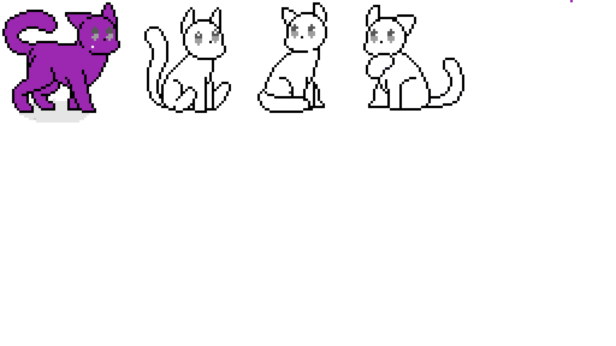 Editing Cat Bases Draw A Cat - Free online pixel art drawing tool ...